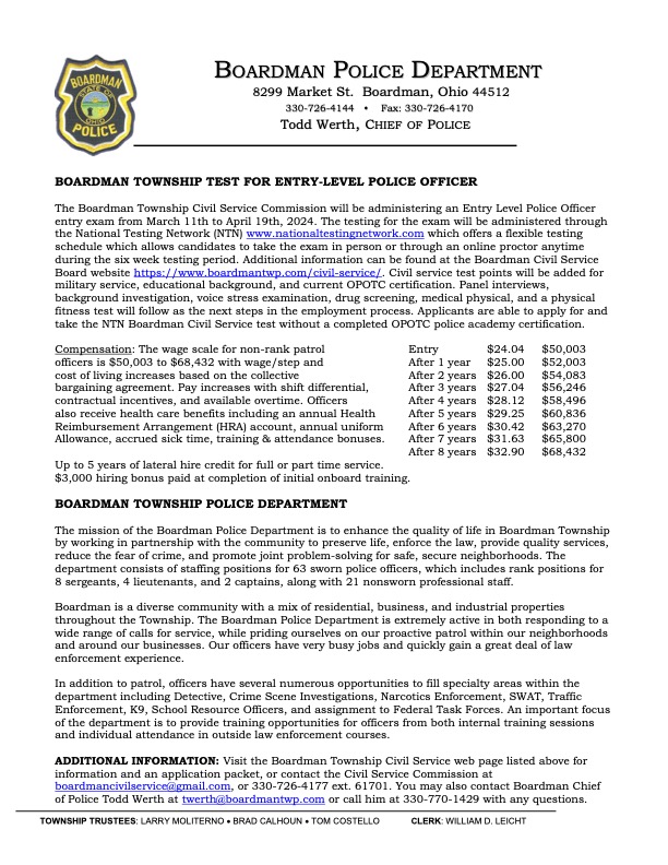 Boardman Township Police Department